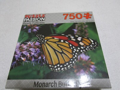 Monarch Butterfly 750 Pieces Jigsaw Puzzle (Puzzle Passion) | eBay