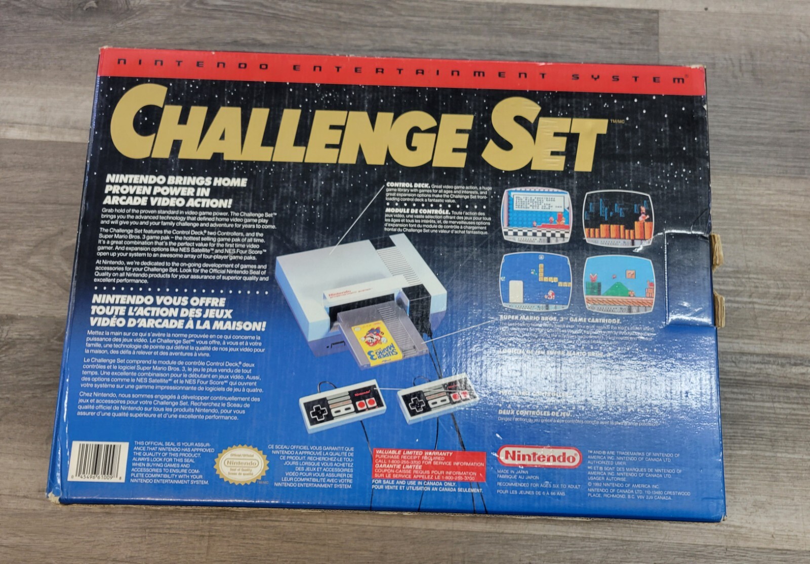 Nintendo NES Challenge Set System Complete in Box Very Good Tested ...