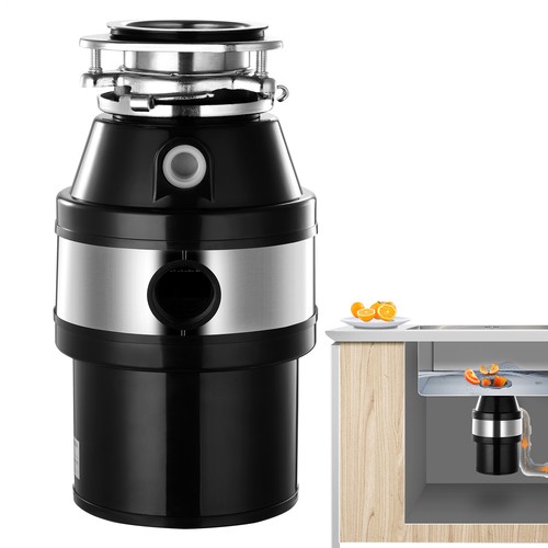 3/4 HP Garbage Disposal Food Waste Disposer Continuous Feed Stainless ...