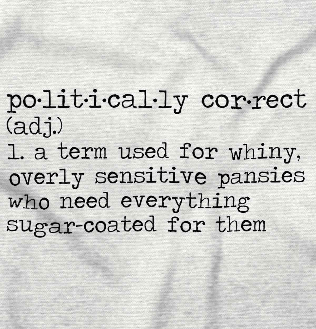 Politically Correct Dictionary Definition Womens or Mens Crewneck ...