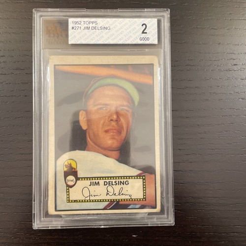 1952 Topps #271 Jim Delsing St Louis Browns BVG 2 W 5 Centering | eBay