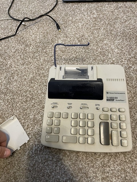 Texas Instruments Ti-5033 SV Super View 12 Digits Printing Office ...