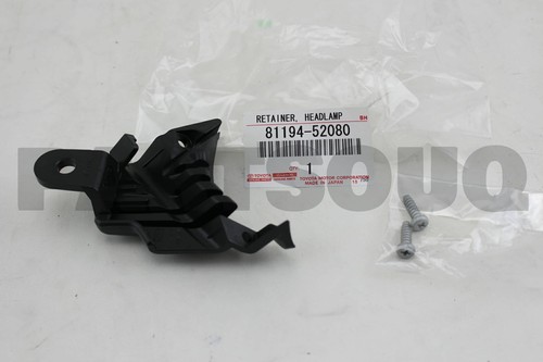 8119452080 Genuine Toyota RETAINER, HEADLAMP PROTECTOR, UPR LH 81194 ...