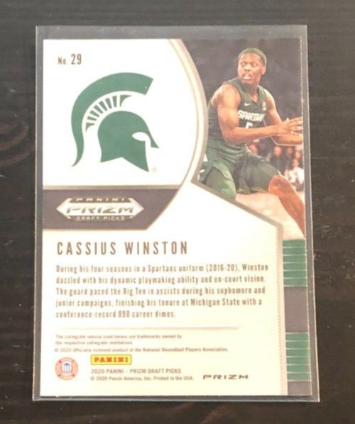 2020 Prizm Draft Picks CASSIUS WINSTON Green Prizm Rookie Card RC #29 ...