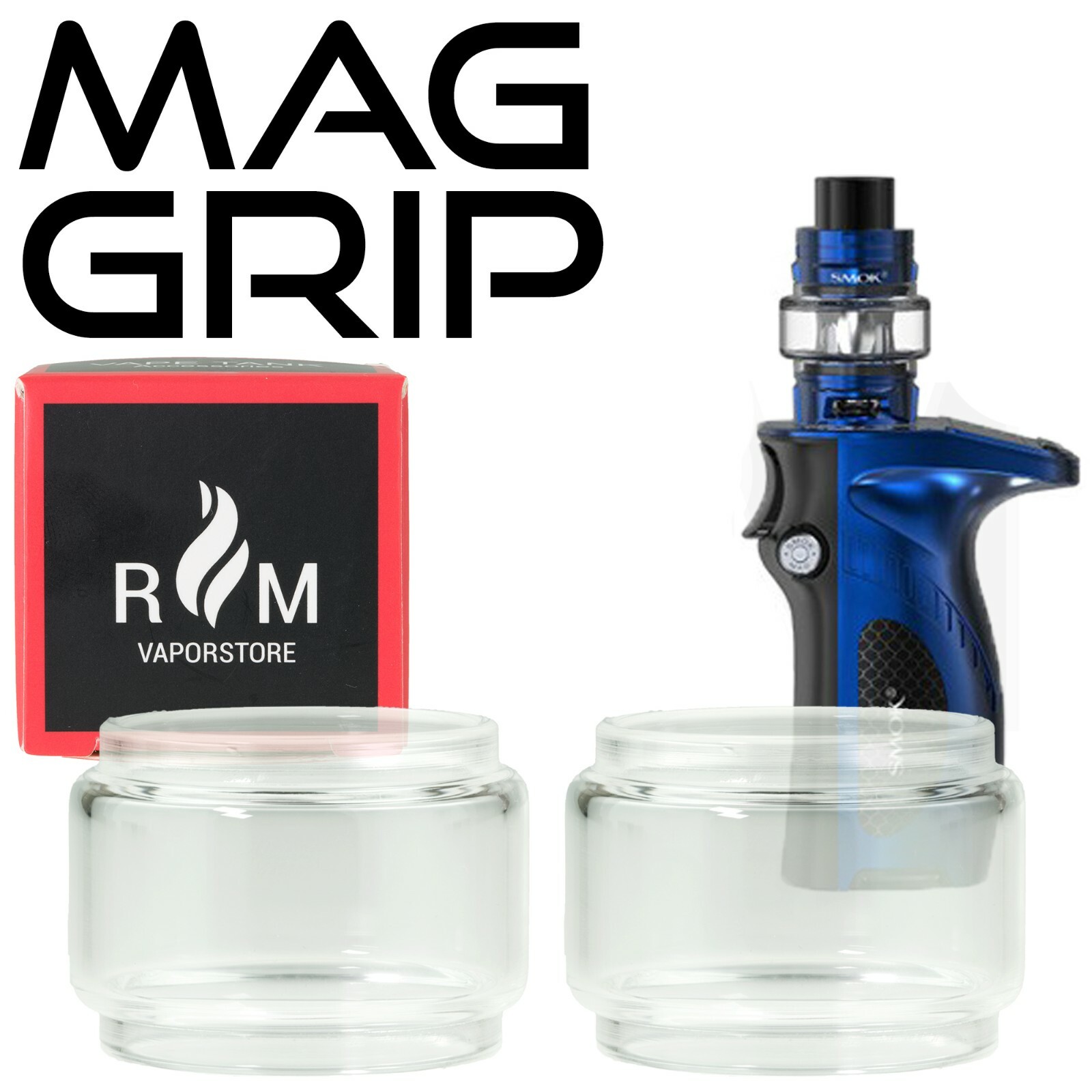 x2 SMOK Bubble Glass For All Vape Tanks, Models & Stick Starter Kits ...