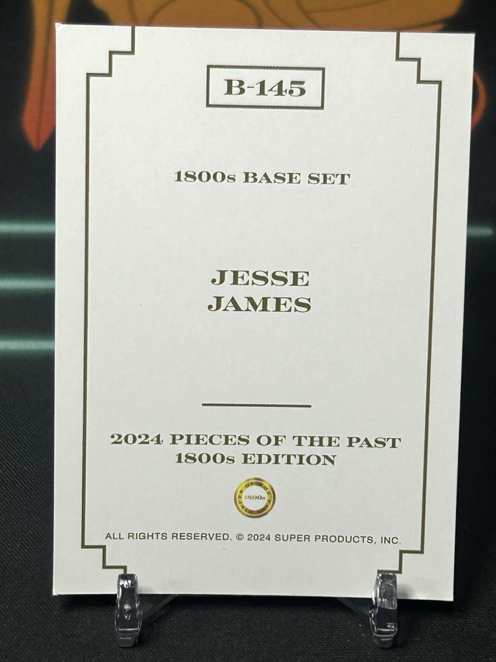 2024 Pieces Of The Past 1800s Edition Jesse James Red Base /50 | eBay
