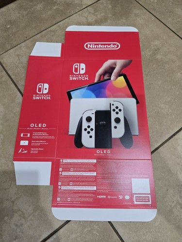 Nintendo Switch For Display Only Box Gamestop Promo White OLED | eBay