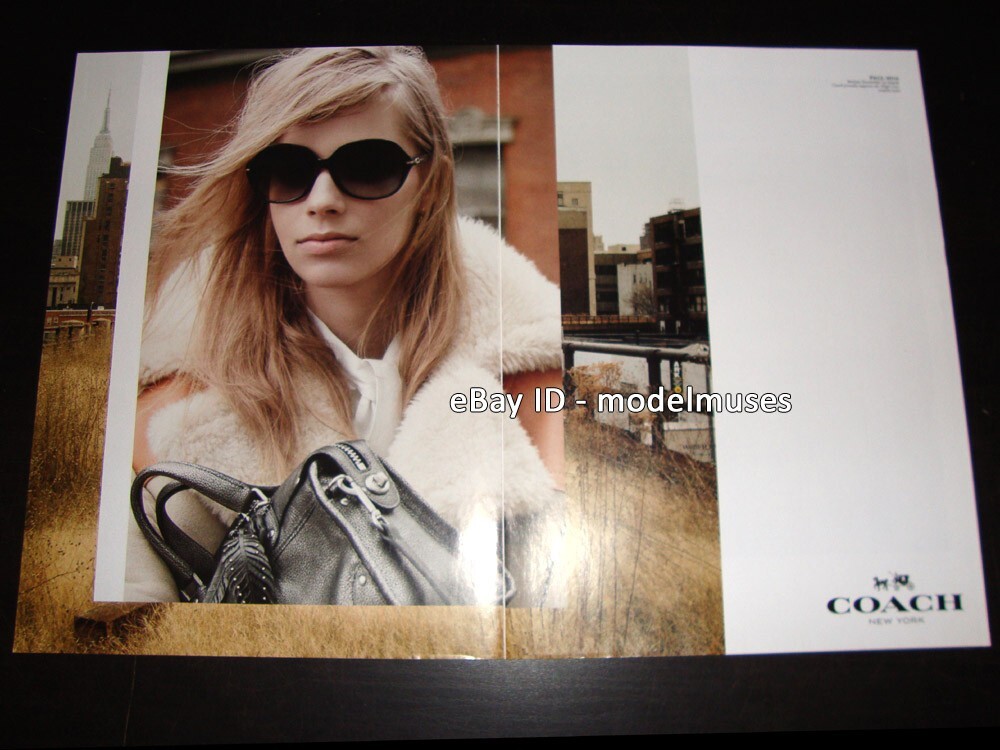 COACH 2-Page Magazine PRINT AD Fall 2014 LEXI BOLING steven meisel | eBay