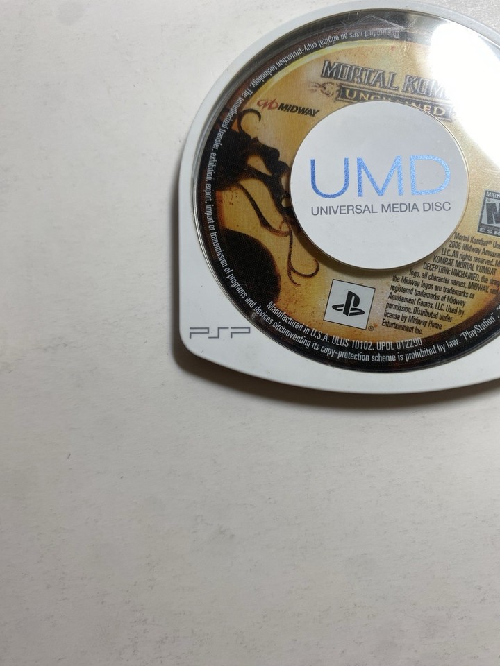 Mortal Kombat Unchained Authentic Tested UMD Game Disc Only PSP | eBay