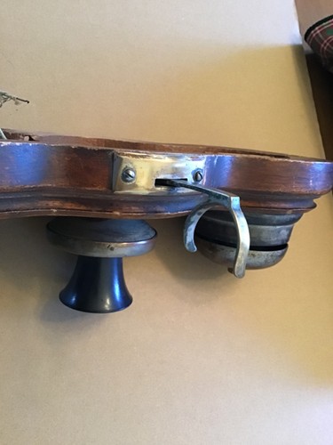 Early odd shaped oak wall phone 6 positions pat Dec 15,96 0n ...