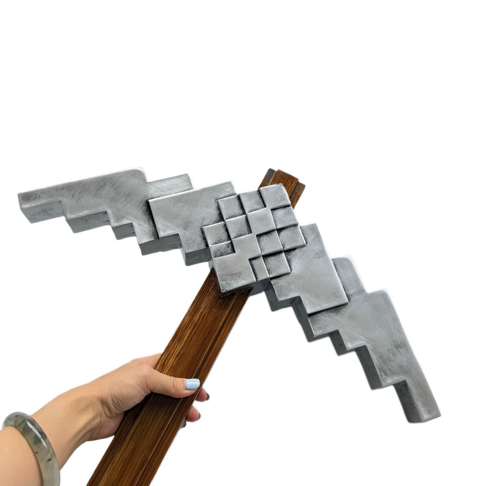 31.7in Minecraft Block Restoration Pickaxe Collectible Display Piece ...