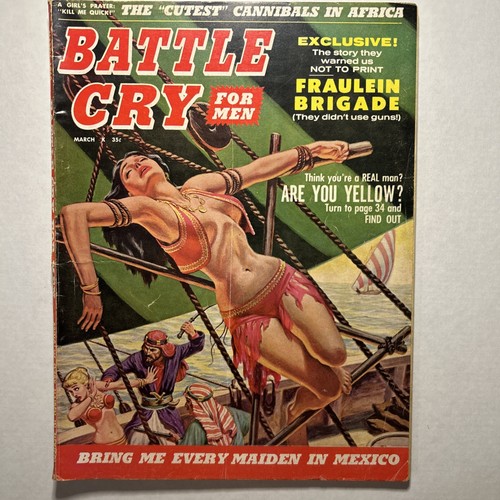 Battle Cry March 1960 Men’s Adventure Magazine cheesecake | eBay
