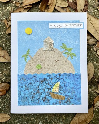 *Unique* Handmade Card By Mailinghugs* Boat, Island, Sea Turtle ...