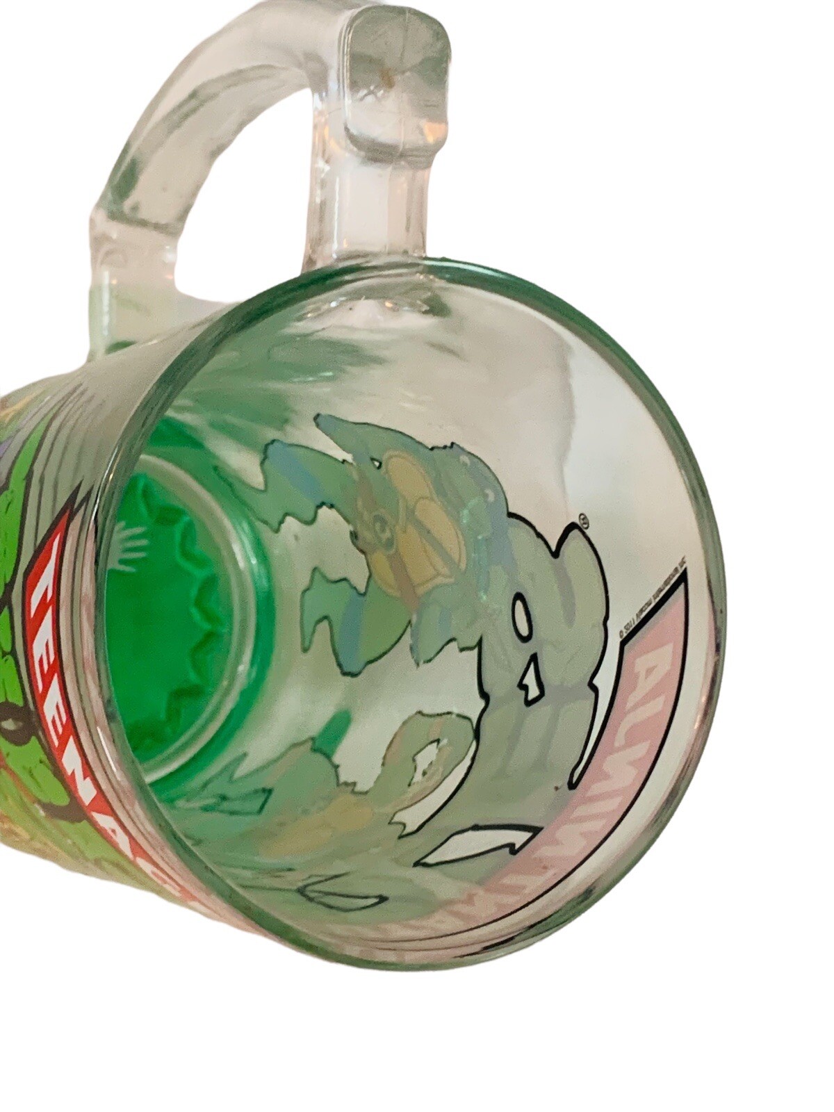 Huge Large Heavy 9 In TMNT Teenage Mutant Ninja Turtles Glass Mug Stein ...