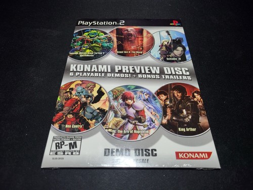Konami Preview Disc Silent Hill Suikoden Demo Disc Playstation 2 PS2 ...