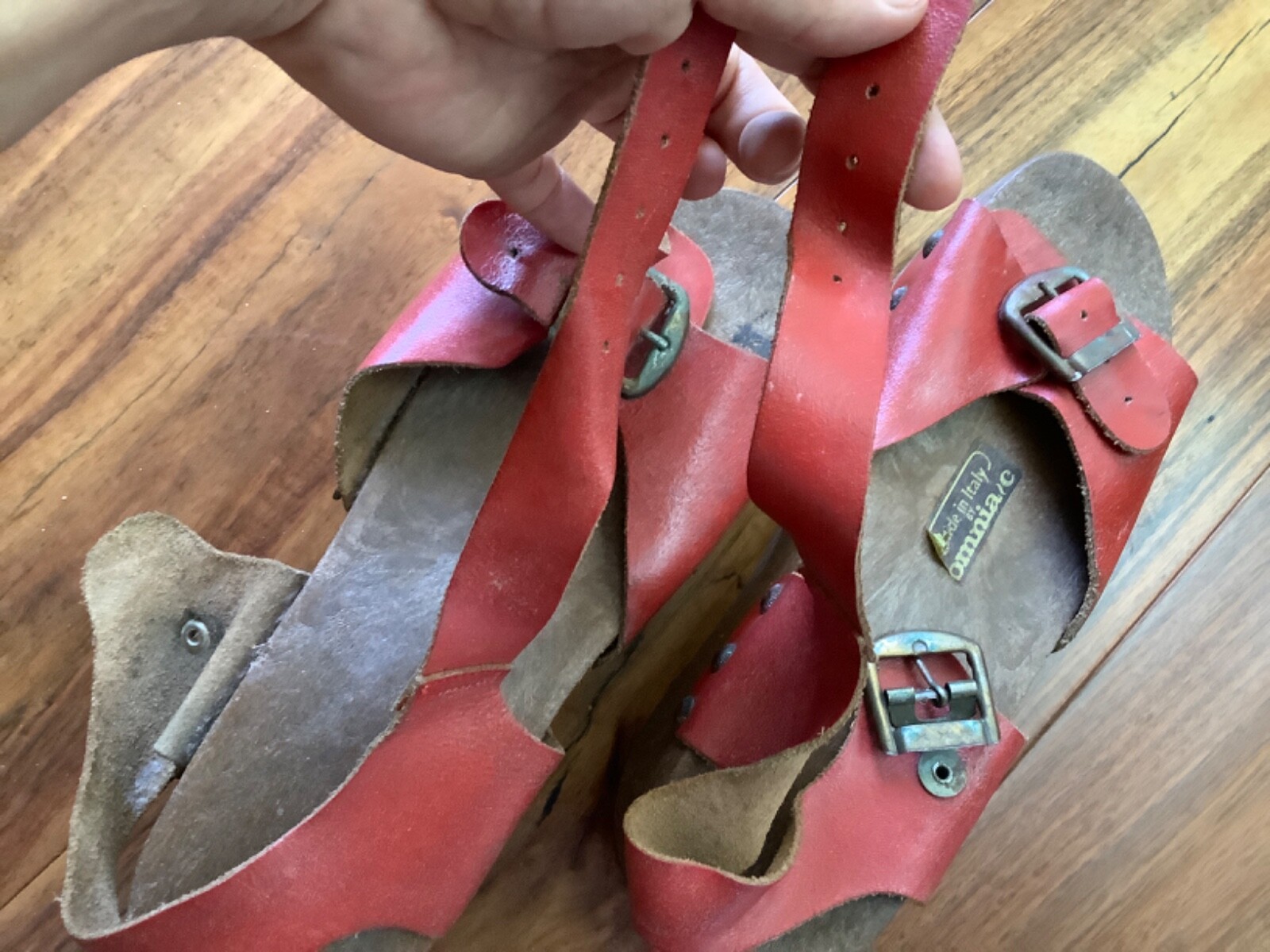 Omnia’C Red Pop Out Convertible Sandal Skate Made in … - Gem