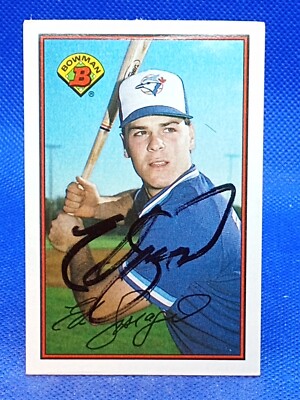 AUTOGRAPH AUTO Ed Sprague 1989 Bowman #252 | eBay