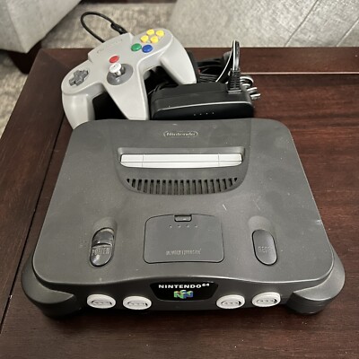 Nintendo 64 N64 Console System w/ OEM Gray Controller & Cables, Tested ...