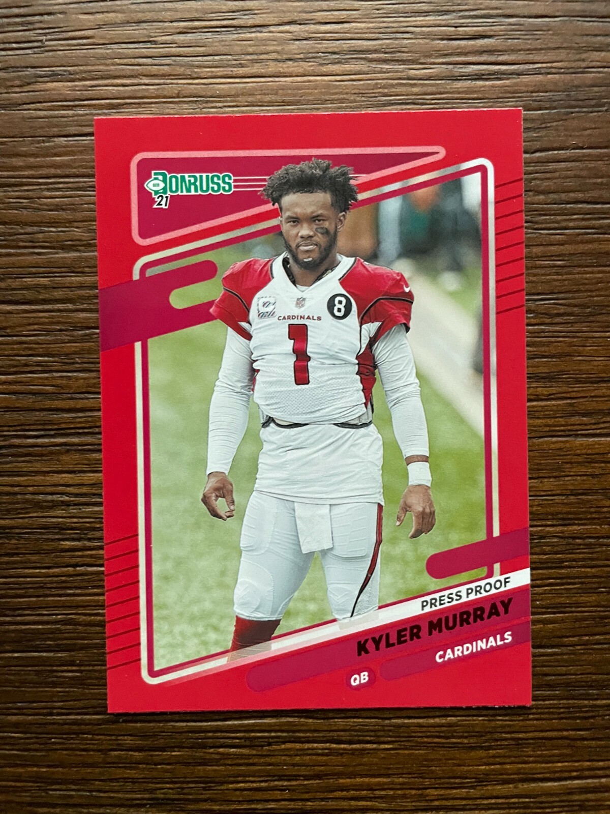 2021 Panini Donruss Kyler Murray Press Proof #245 Arizona Cardinals Red ...