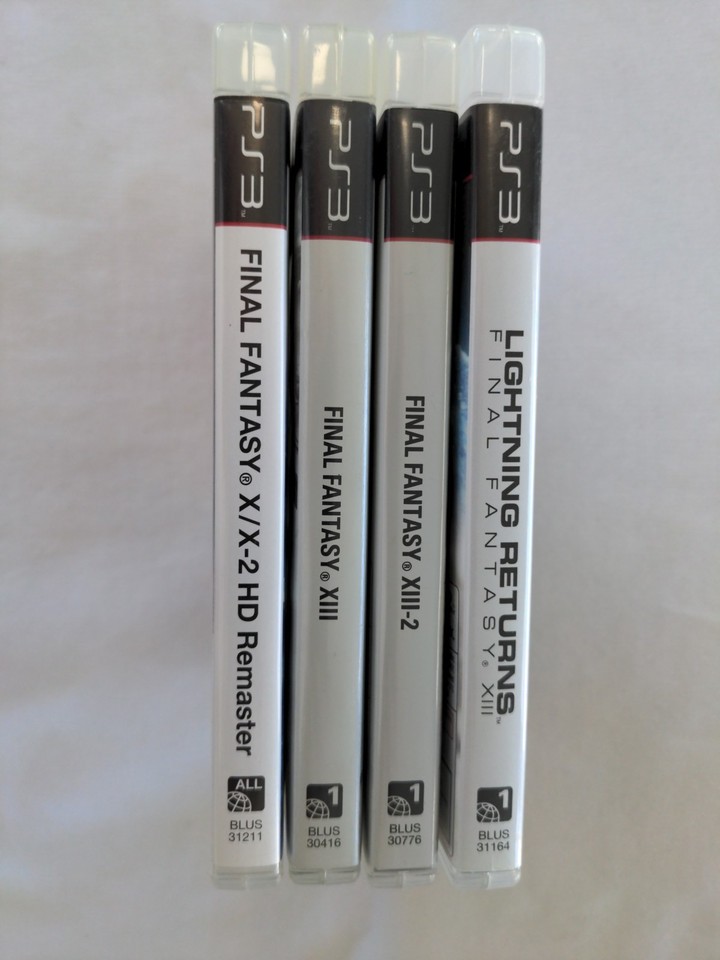 LOT OF 4- Final Fantasy 13 Trilogy PlayStation 3 PS3 XIII X X-2 Lighting Returns | eBay