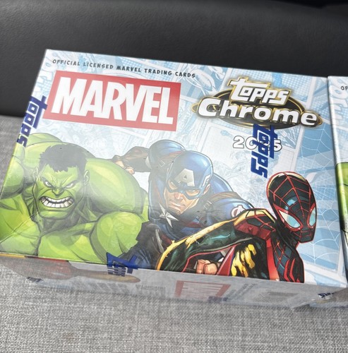 2025 TOPPS CHROME MARVEL COMICS Value/Blaster Box 28 Cards SEALED In ...