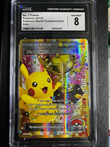 2015 Pokemon World Championship Trophy Card No. 1 Trainer CGC 8 | eBay