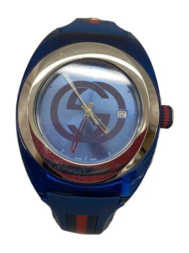 Gucci Quartz Watch/Analog/Rubber/Blu/137.1 | eBay