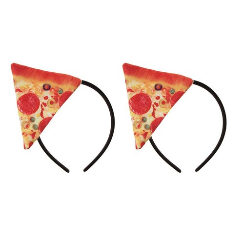 2pcs Women Girls Pizza Fast Food Headband Colorful Fabric Headpiece ...