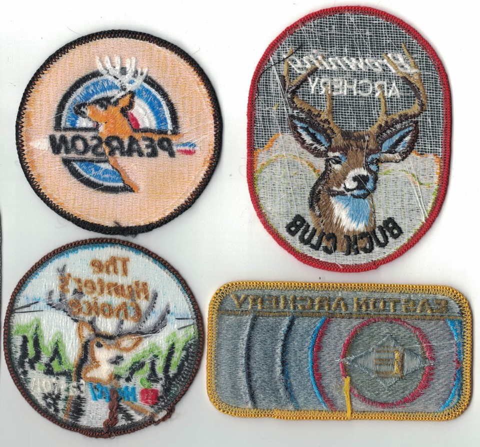 4 Archery Equipment Patches - Browning, Easton, Hoyt/Easton, & Pearson ...