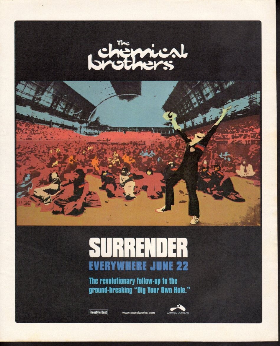 Vintage print advertisement music the Chemical Brothers Surrender cool ...