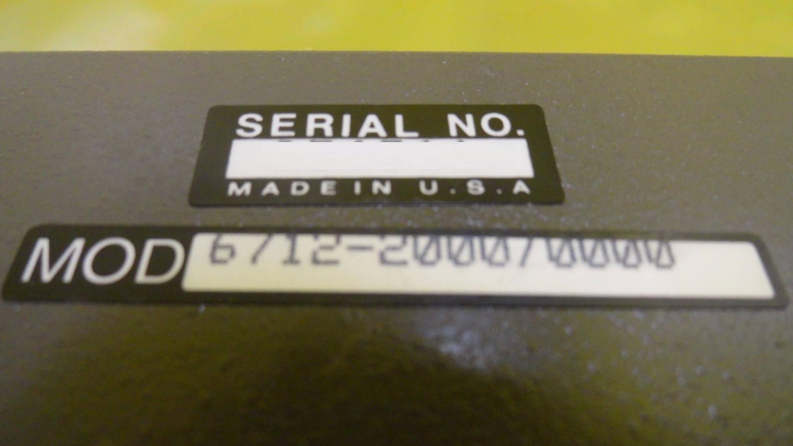 Cohu 6700 Series Monochrome CCD CCIR CAMERA 6712-2000/0000 Quaestor Q5 ...