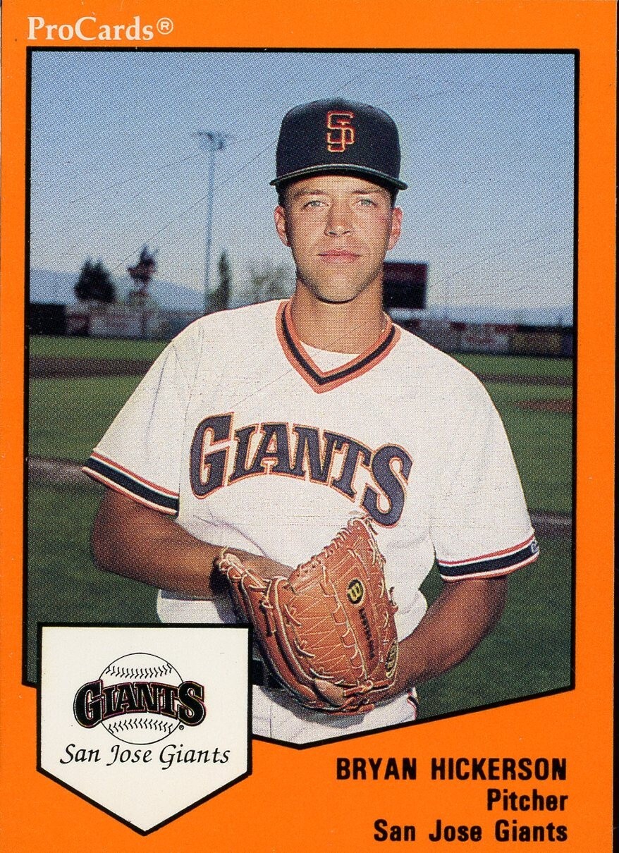 1989 ProCards San Jose Giants BRYAN HICKERSON RC GIANTS CARDINALS TWINS ...