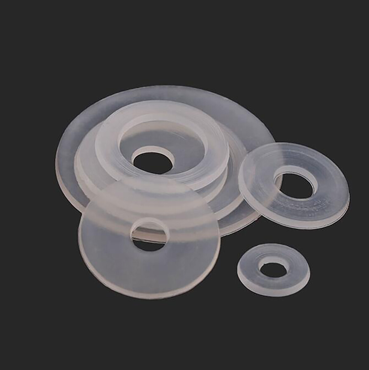 Clear Nylon Plastic Flat Washer Washers For Fit Bolts & Screws M2 M3 M4 ...