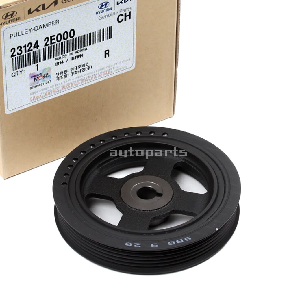 Genuine 231242E000 Crankshaft Damper Pulley For Hyundai Kia 2011-21 | eBay