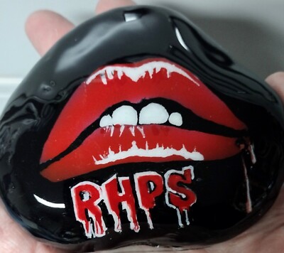 Awesome Rocky Horror Picture Show Lips Painted Rock by jade. | eBay