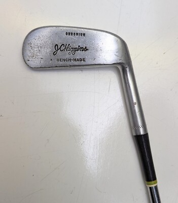 J.C. Higgins Chromium Bench-Made Putter Model 855 RH Leather Grip 35 ...