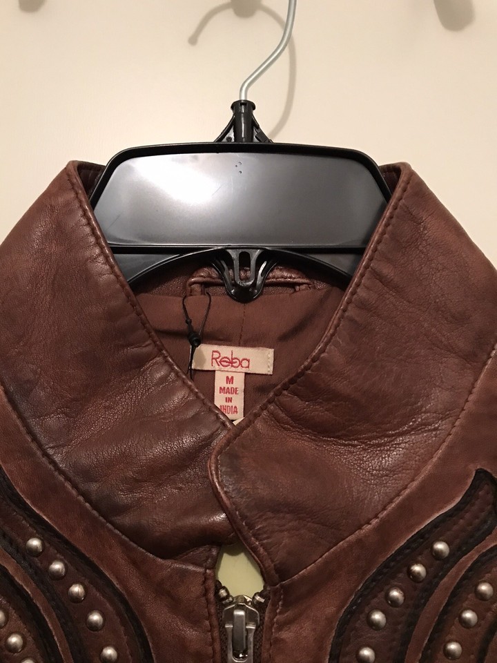 Genuine Reba Leather Western Tooled New Jacket | eBay