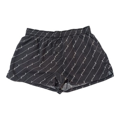Victoria's Secret PINK Sleep Shorts Black/White Cursive Writing XS ...
