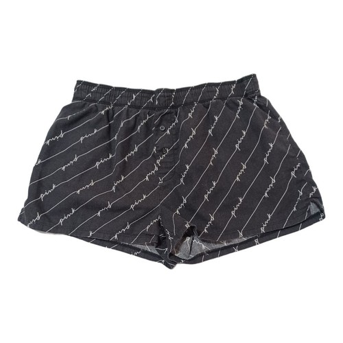 Victoria's Secret PINK Sleep Shorts Black/White Cursive Writing XS ...