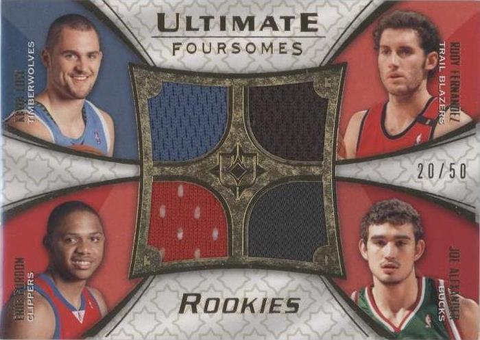 2008-09 Ultimate Collection - Ultimate Foursomes Rookies Kevin Love ...