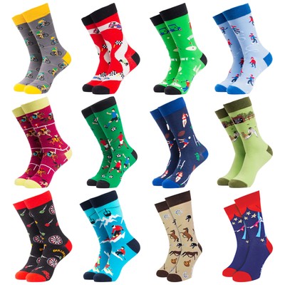 Sports Themed Novelty Socks | Soctopus | Fun Soccer Print Cotton Crew ...