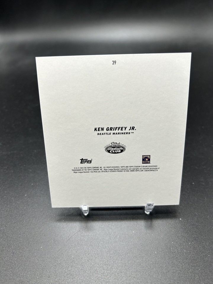 Ken Griffey Jr 2023 Topps Stadium Club Master Photo Box Topper Seattle ...