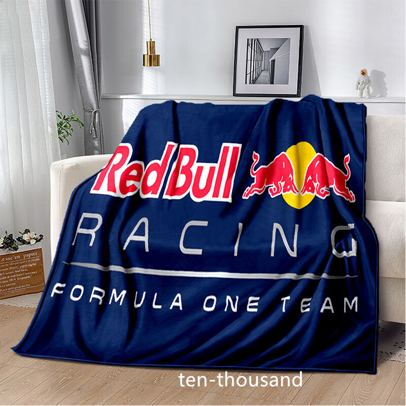 3D Red Bull Formula One F1 racing Flannel Blanket Soft Sofa Throw Over ...