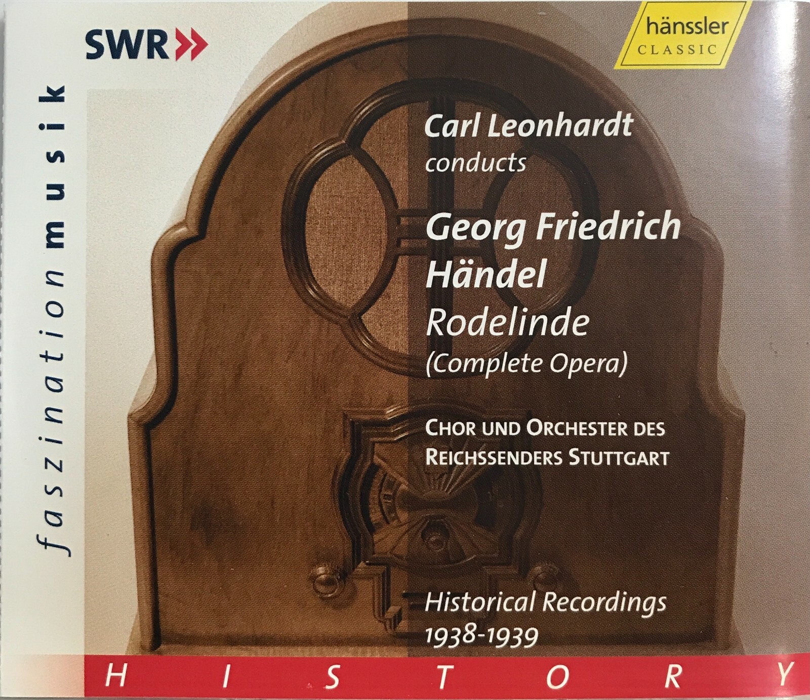 G.F. Handel: Rodelinde: Complete Opera (2 CD 2002 Set Hanssler Classic ...