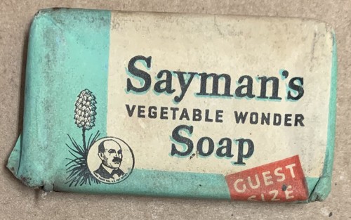 Sayman's Soap Rare Antique Vanity Hotel size 1/2 oz Vegetable Wonder St ...