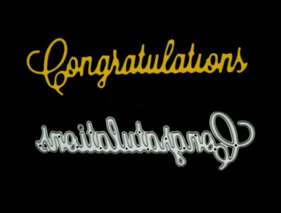 "Congratulations" Metal Cutting Die, Card Making, Scrapbooking **UK ...