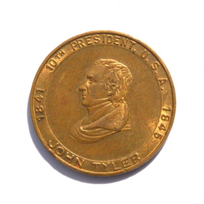 1841-1845 John Tyler 10th President, USA "Accidental President" Token ...