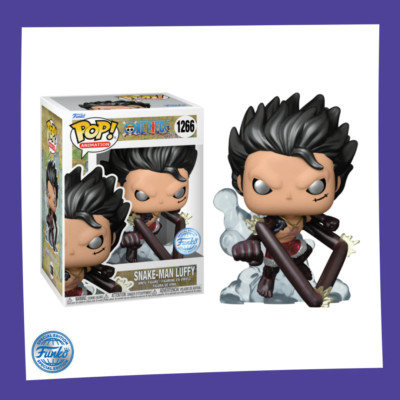 ONE PIECE Figurine SNAKE-MAN LUFFY METALLIC EXCLUSIVE N° 1266 FUNKO POP ...