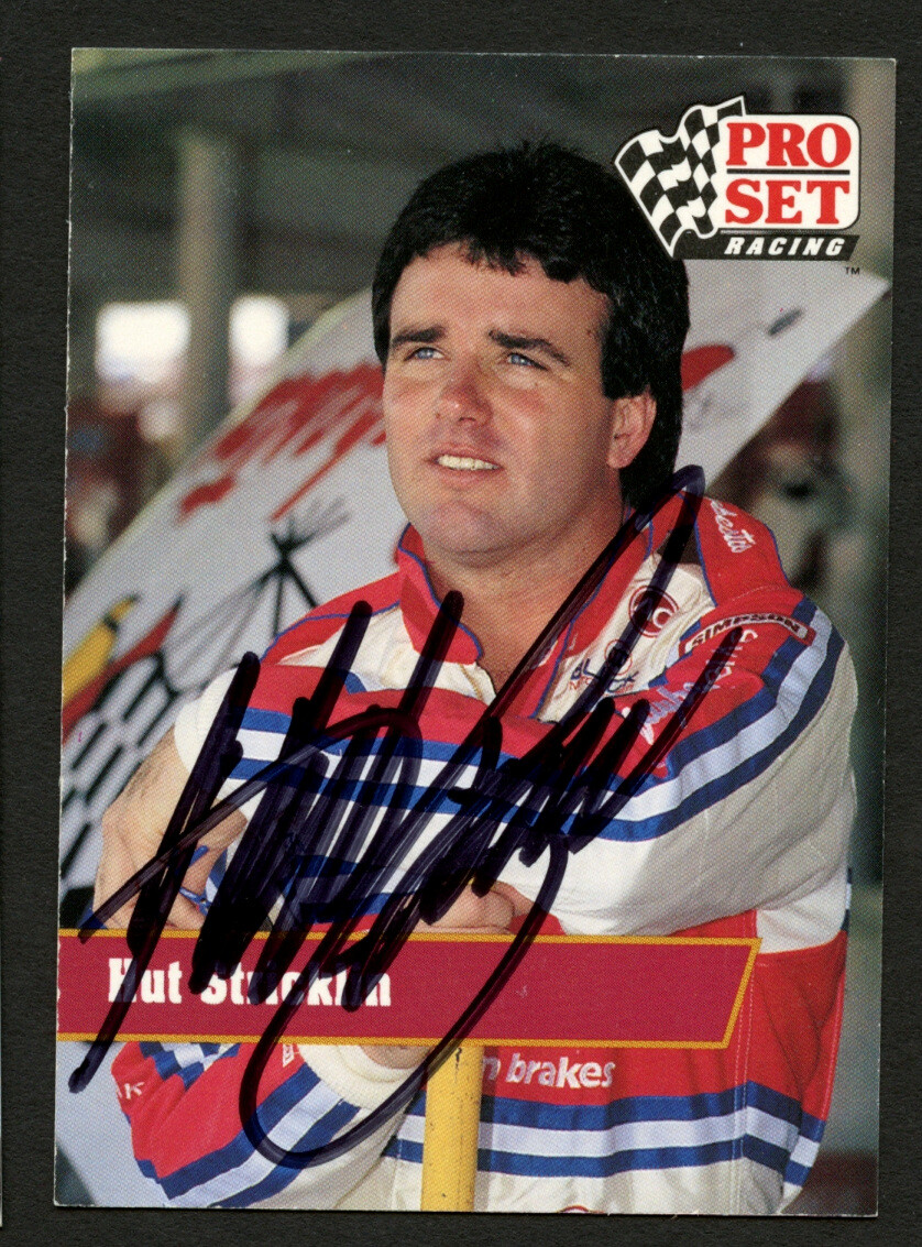 Hut Stricklin #37 signed autograph auto 1991 Pro Set NASCAR Trading ...