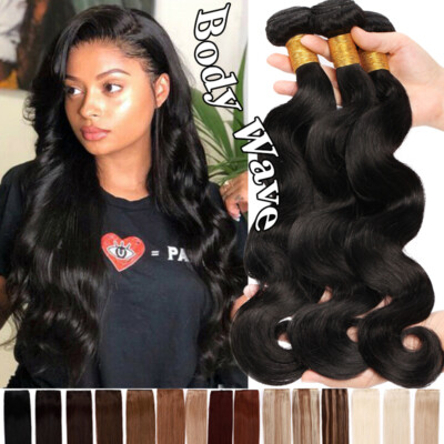 Peruvian Virgin Human Hair Extensions 400G Full Head Straight Bundles ...
